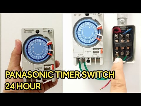 Panasonic Timer Switch 24 Hour Clock Auto On OFF Motor - Light Control | Local Electrician