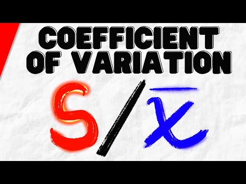 Find Coefficient of Variation | Statistics