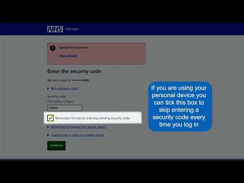 How to log in to your NHS account
