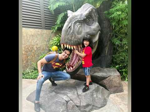 Shahzad Sheikh with his family in Singapore