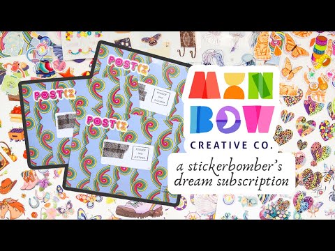 Sticker Subscription Mystery Mail: Moonbow Creative Co Sticker Club Reviewβ¨