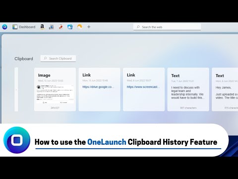 How to use the OneLaunch Clipboard History Feature (2022 Edition)