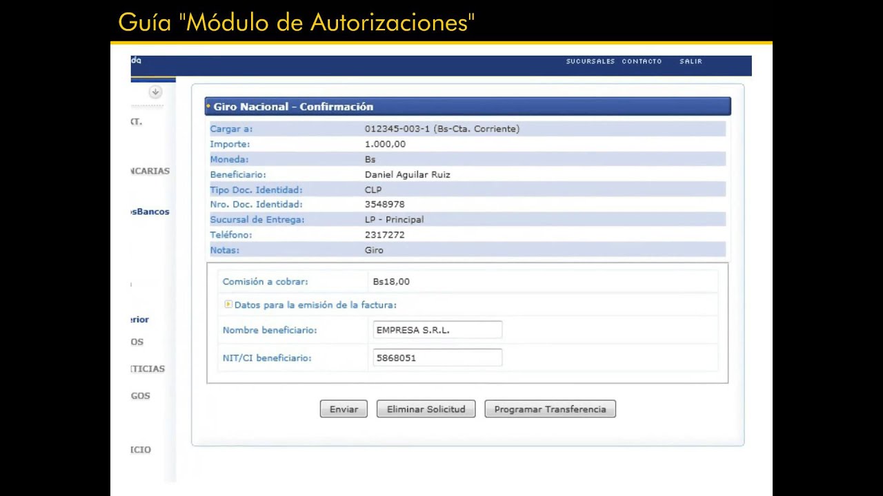 e-BISA: Guía Modulo de autorizaciones