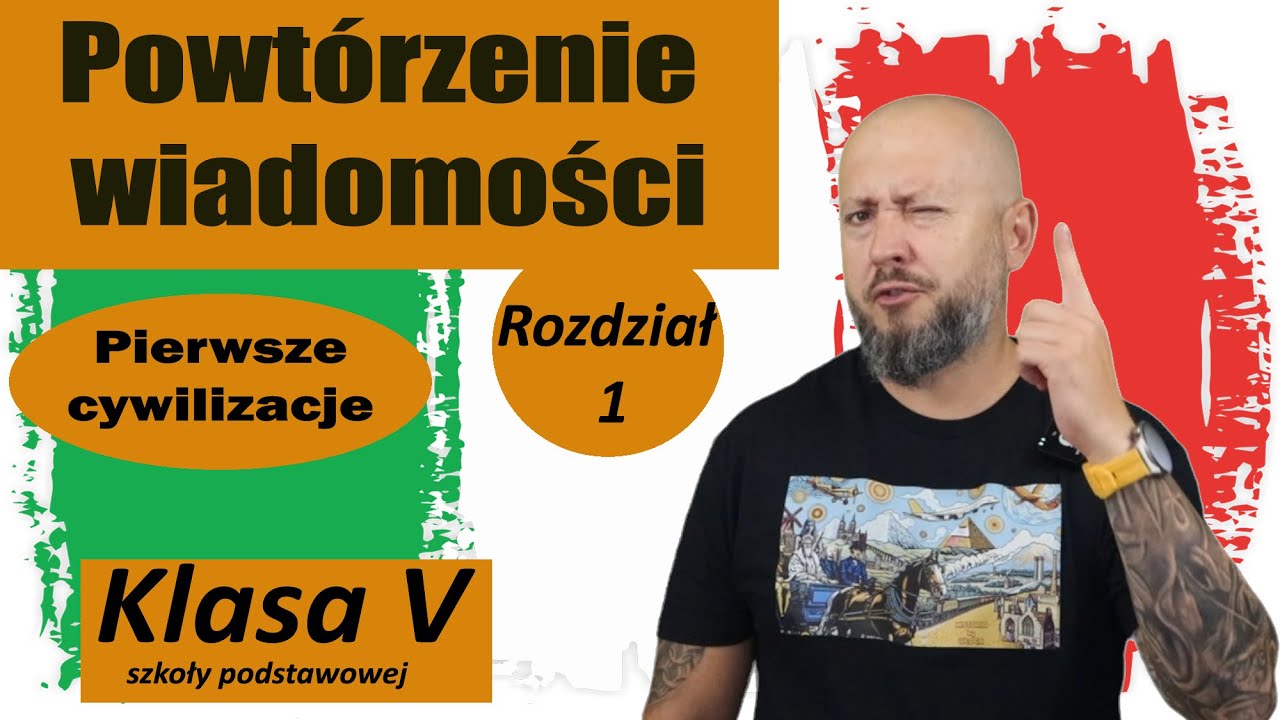 Powtórzenie wiadomości 5 klasa, Rozdział 1- Pierwsze cywilizacje. Czas na podsumowanie!