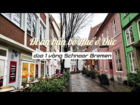 Sống ở Đức | Đi ăn bún bò Huế và Schnoor | Bremen Town Musicians in Germany | Vietnamese restaurant