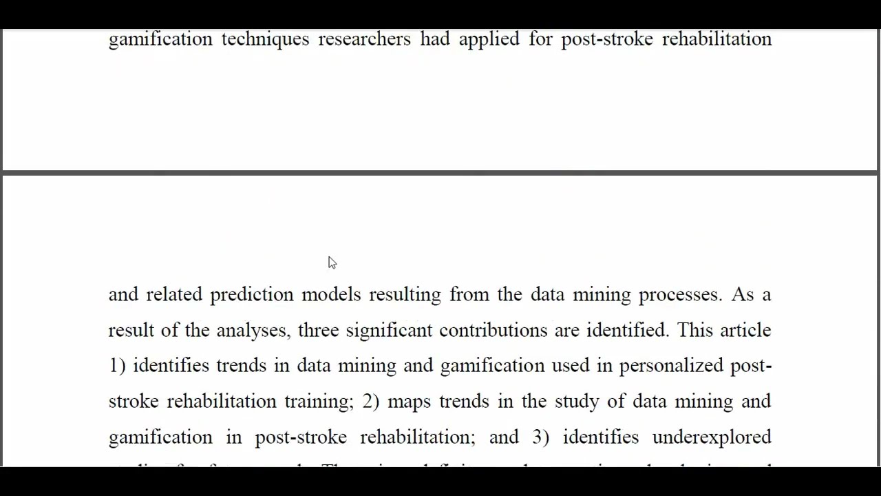 Mapping Data Mining Technique and Gamification Approach for Studying Post Stroke Rehabilitation ...