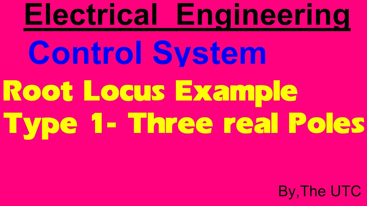 Root locus example type 1 three real poles l Control system theory