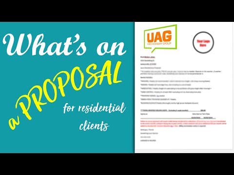 Residential Proposals / Bid / What's on Them?! Free Download!
