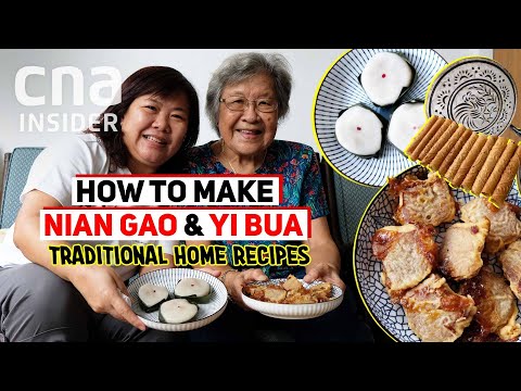Vanishing Home Recipes: Nian Gao (Rice Cake) & Hainanese Yi Bua (Coconut Kueh)