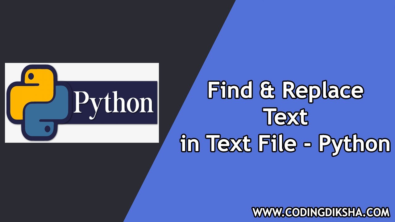 Find and Replace String in Text File using Python