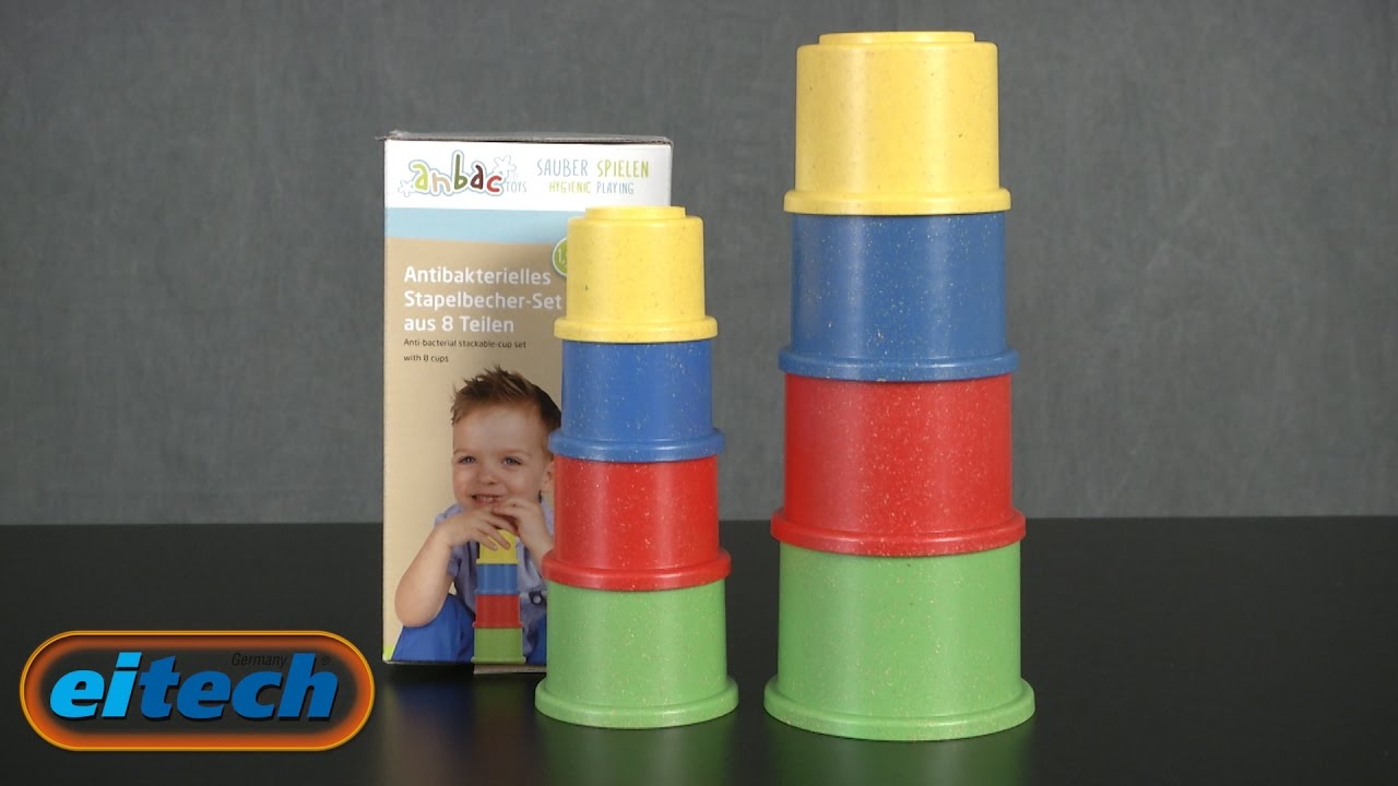 Anti-Bacterial Stackable-Cup Set from Eitech