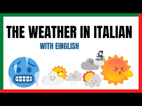 How to describe the weather in italian with english sub | Che tempo fa | Learnself lingua