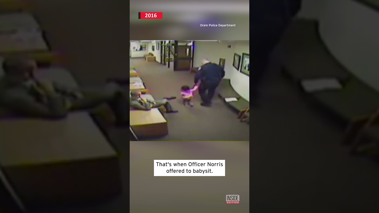 Little Girl Falls Asleep in Cop's Arms #shorts