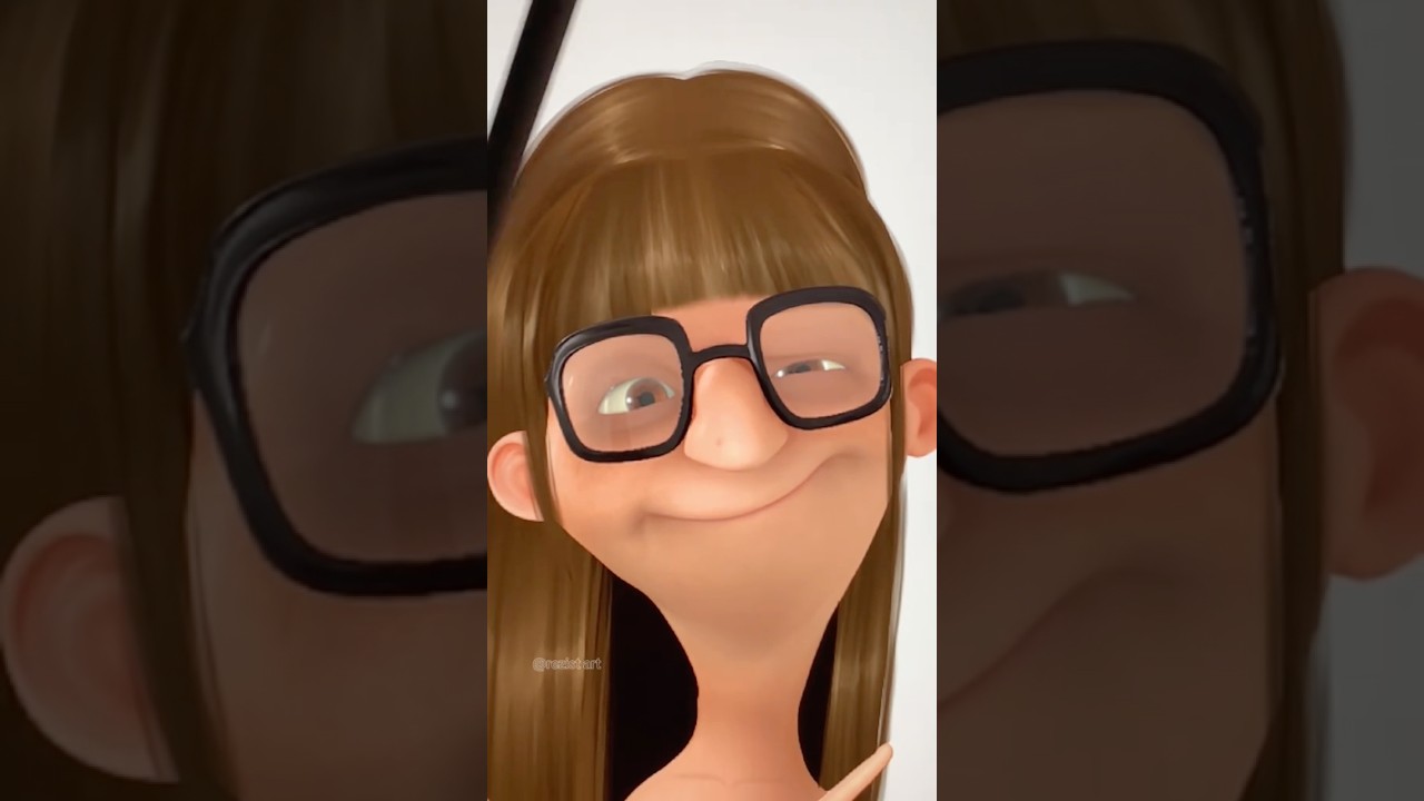 Vector’s transformation as a girl 💙 #minions #art #digitalart #shorts