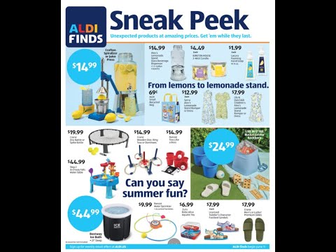 Aldi In Store Ad June 11 – June 17, 2025. Can you say summer fun?