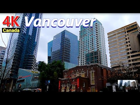 🇨🇦【4K UHD】West Georgia St Walking Tour Vancouver Canada Nov 2021