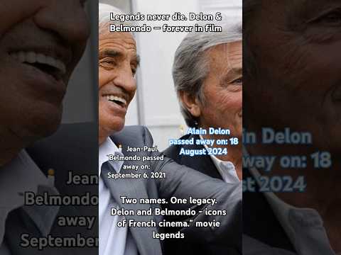 Alain Delon and Jean-Paul Belmondo movie legends