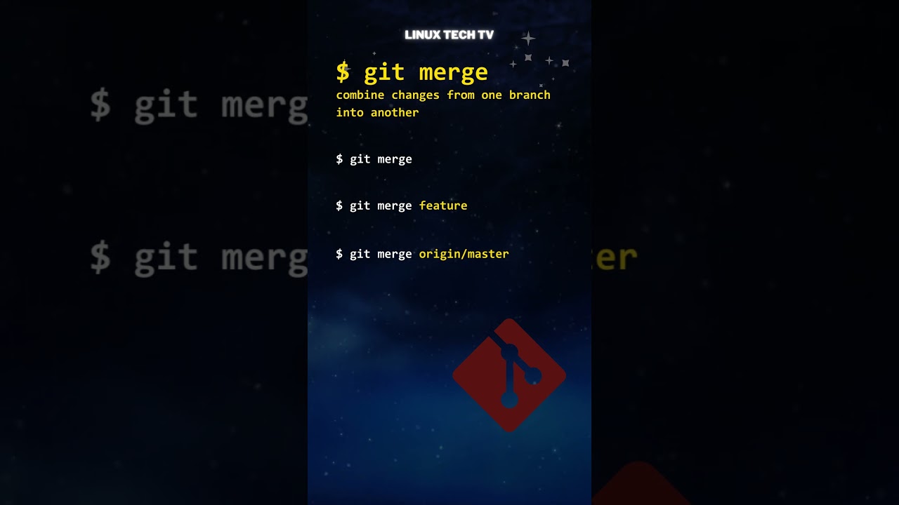 16. Git tutorials | git merge command @LinuxTechTV pro Git