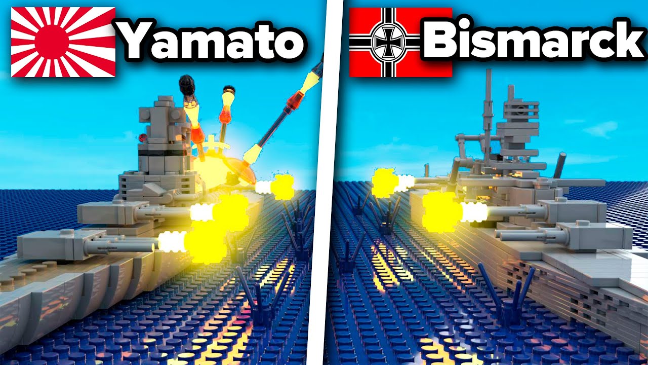 LEGO Yamato VS Bismarck | Animation