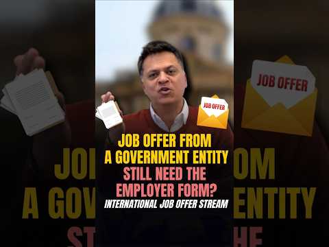 Got a government job offer—Do I still need an employer form for OINP International Student stream?