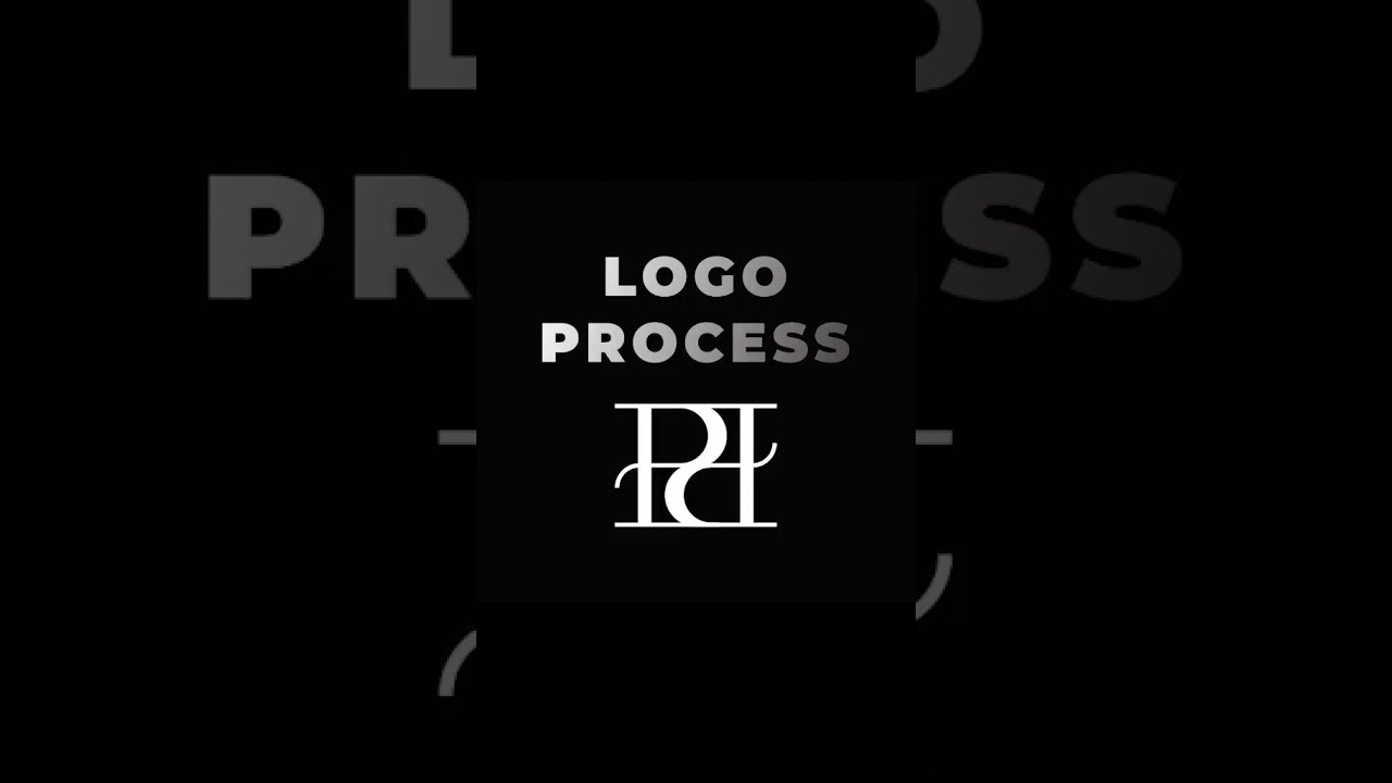 design a monogram logo illustrator tutorial Ep. 2 | P monogram logo design | Desain Logo | #shorts