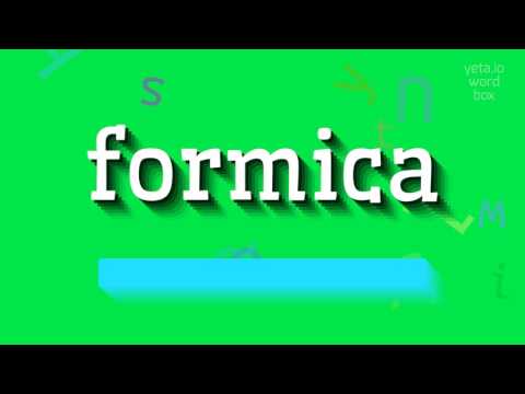FORMICA - How to pronounce it?