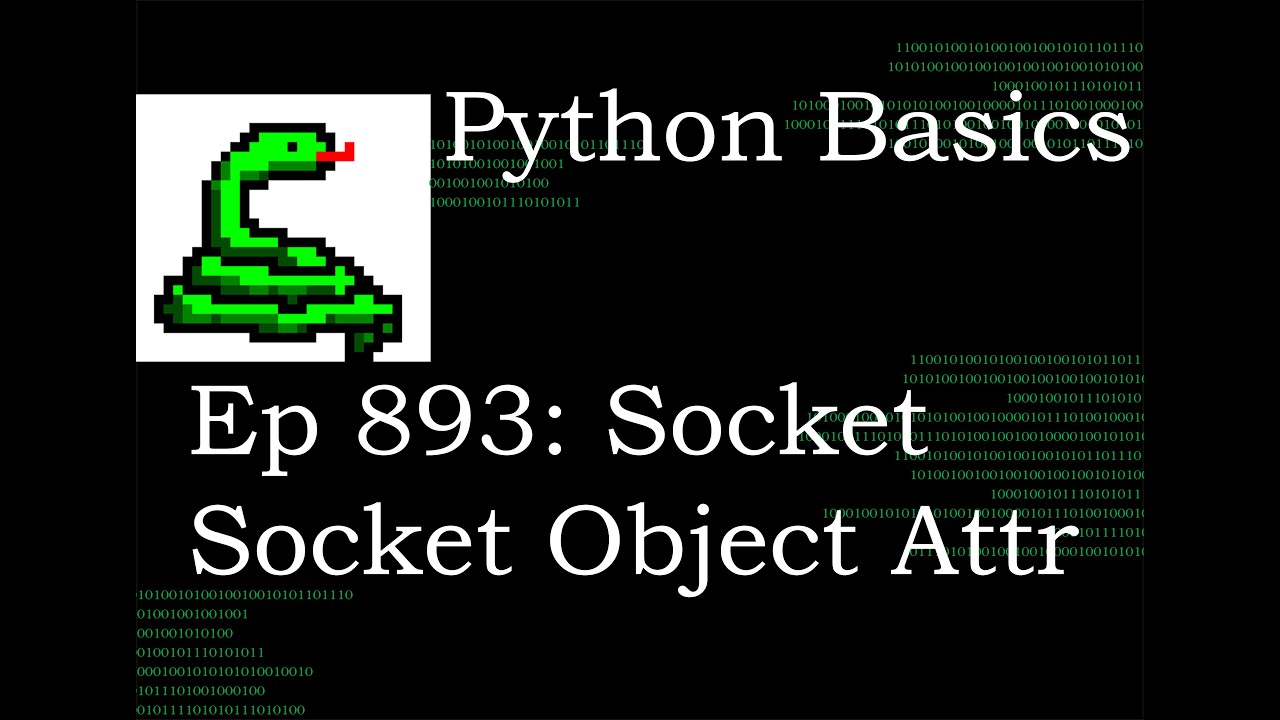 Python Basics Tutorial Socket Module Socket Object Attributes || Networking