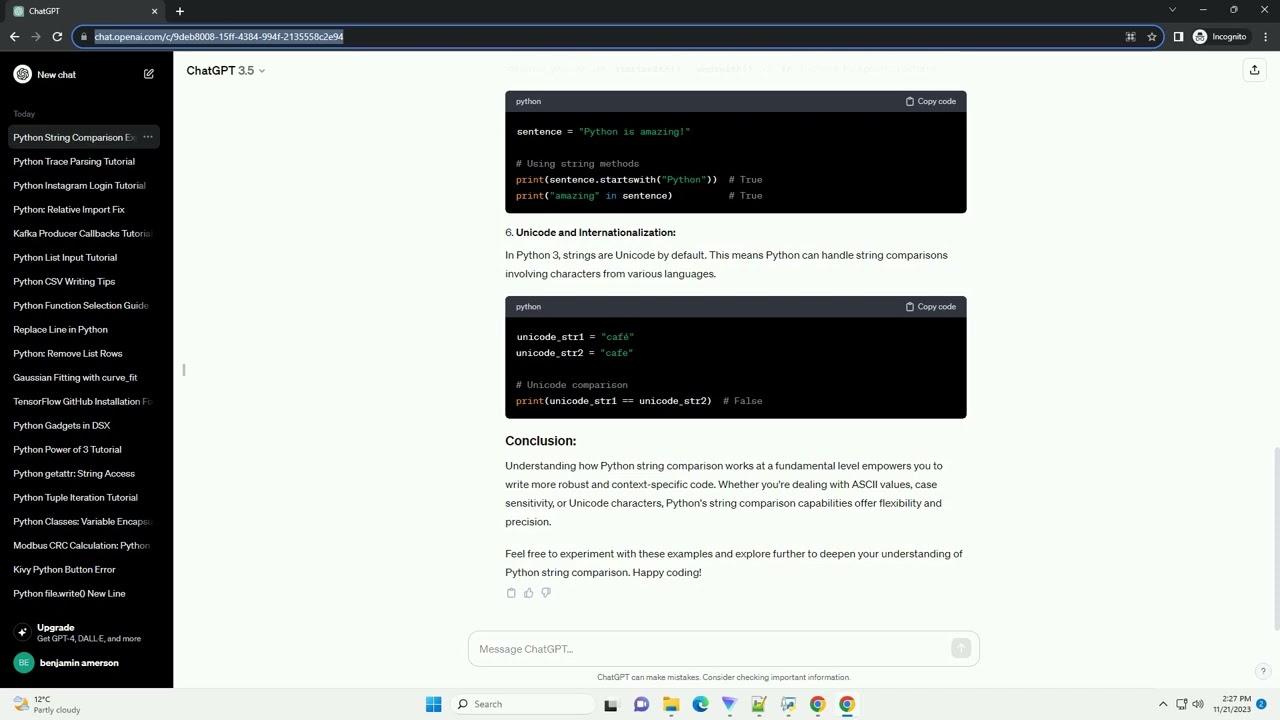 How does Python string comparison really work