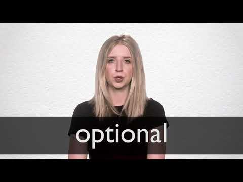 OPTIONAL definition and meaning | Collins English Dictionary
