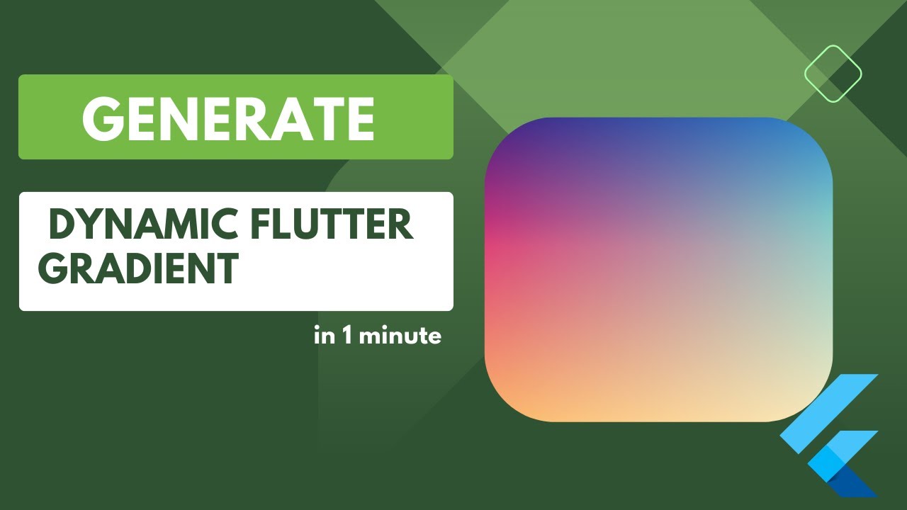 How to Generate Dynamic Gradient in Flutter under 1 minutes | https://gradient.ytools.in