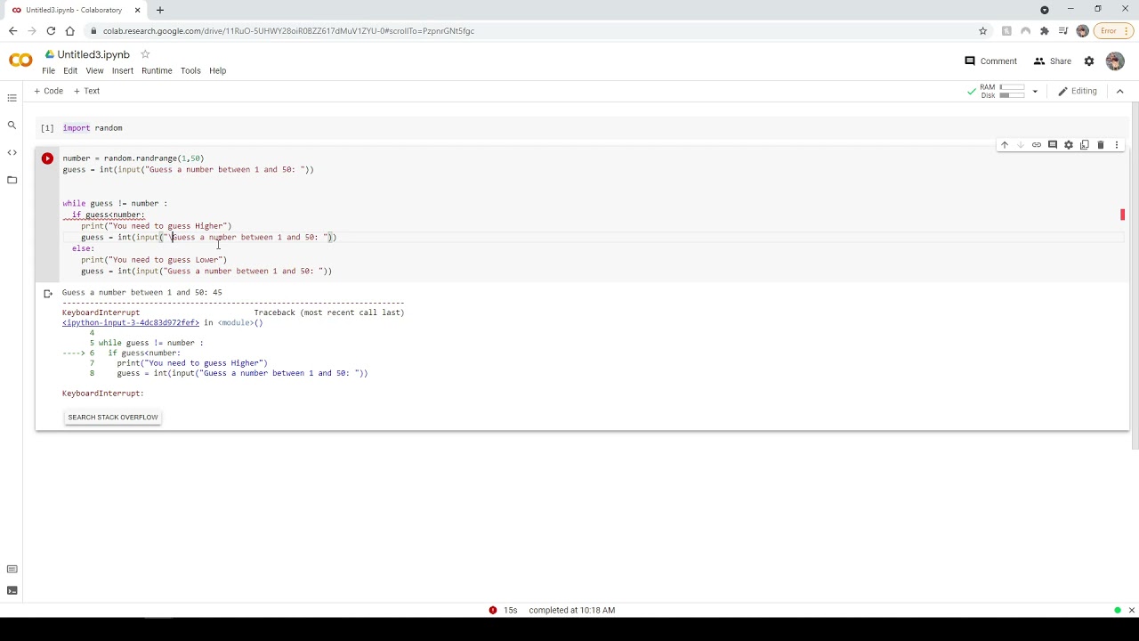 Python 101 | Number Guessing Game