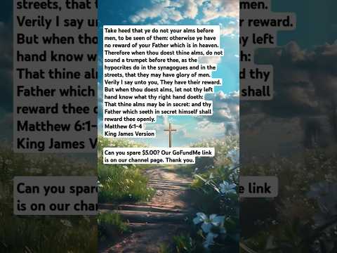 And thy Father which seeth in secret himself shall reward thee openly.