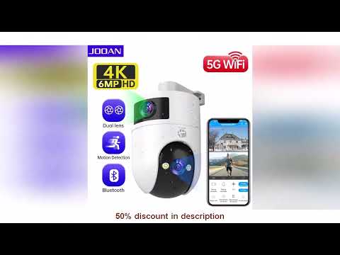 Latest Products You Must Know! JOOAN 4K Outdoor WiFi Surveillance Camera Dual Lens External 5G W