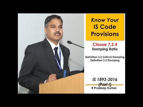 IS 1893-2016 (Part I): Clause 7.2.4 Damping Ratio