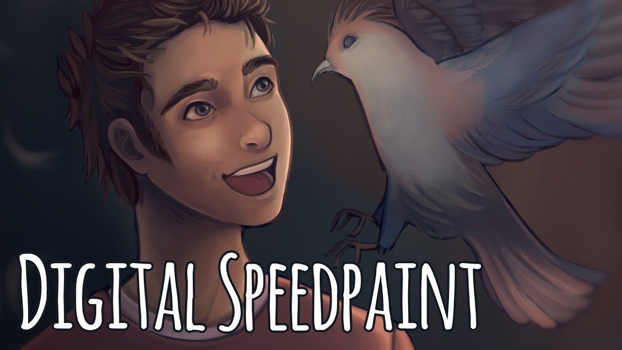 SAI Digital Speedpaint - His Pet Bird