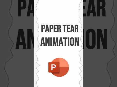 Paper Tear Animation in PowerPoint βοΈπ #animation #powerpointanimation #morph
