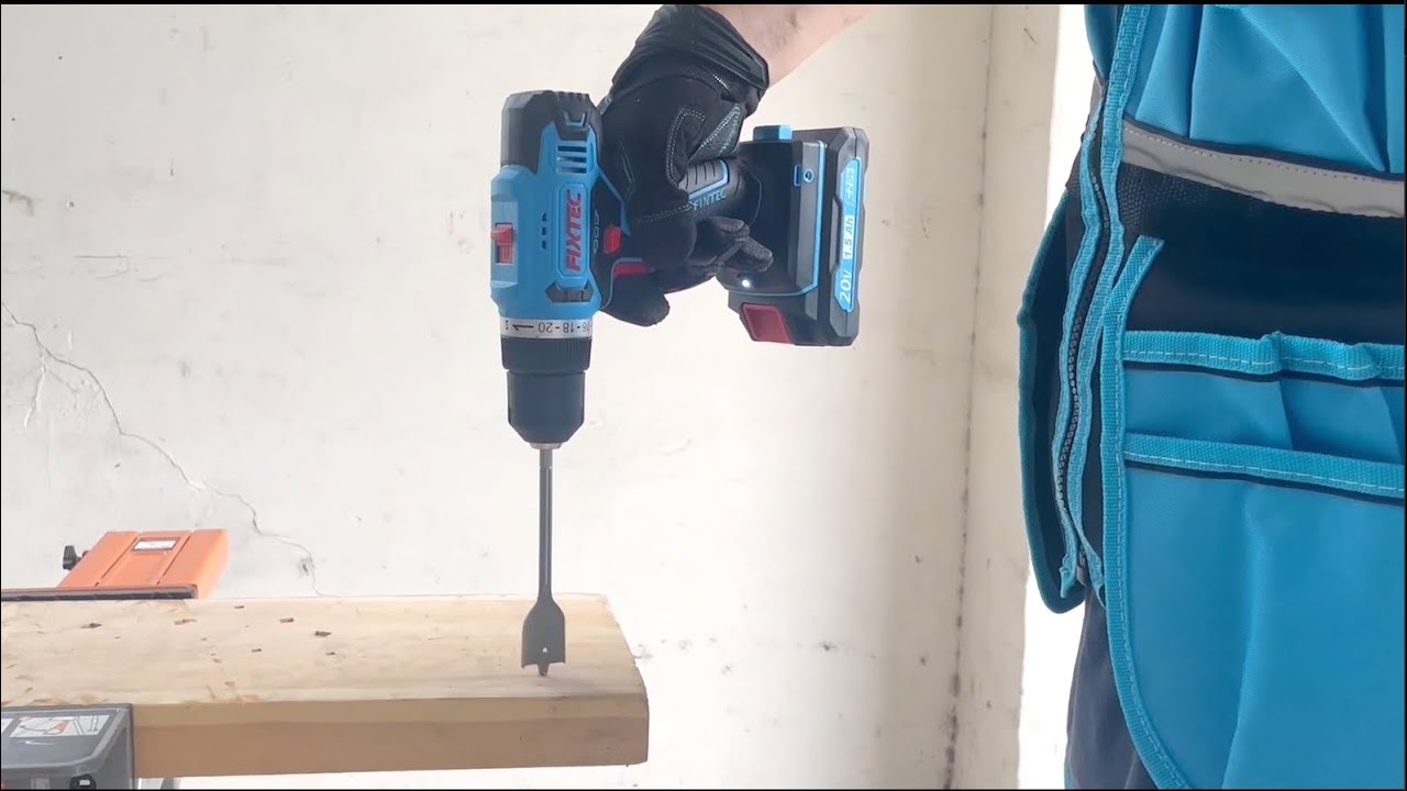 FIXTEC 20V Cordless Drill Kit