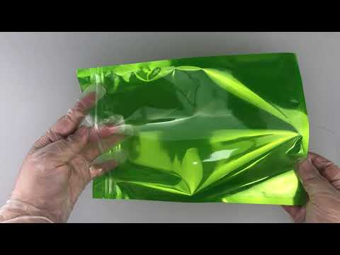 Green Zip Lock Flat , ZPFL057, green, 18*26 cm, christmas,Glossy,clear ...