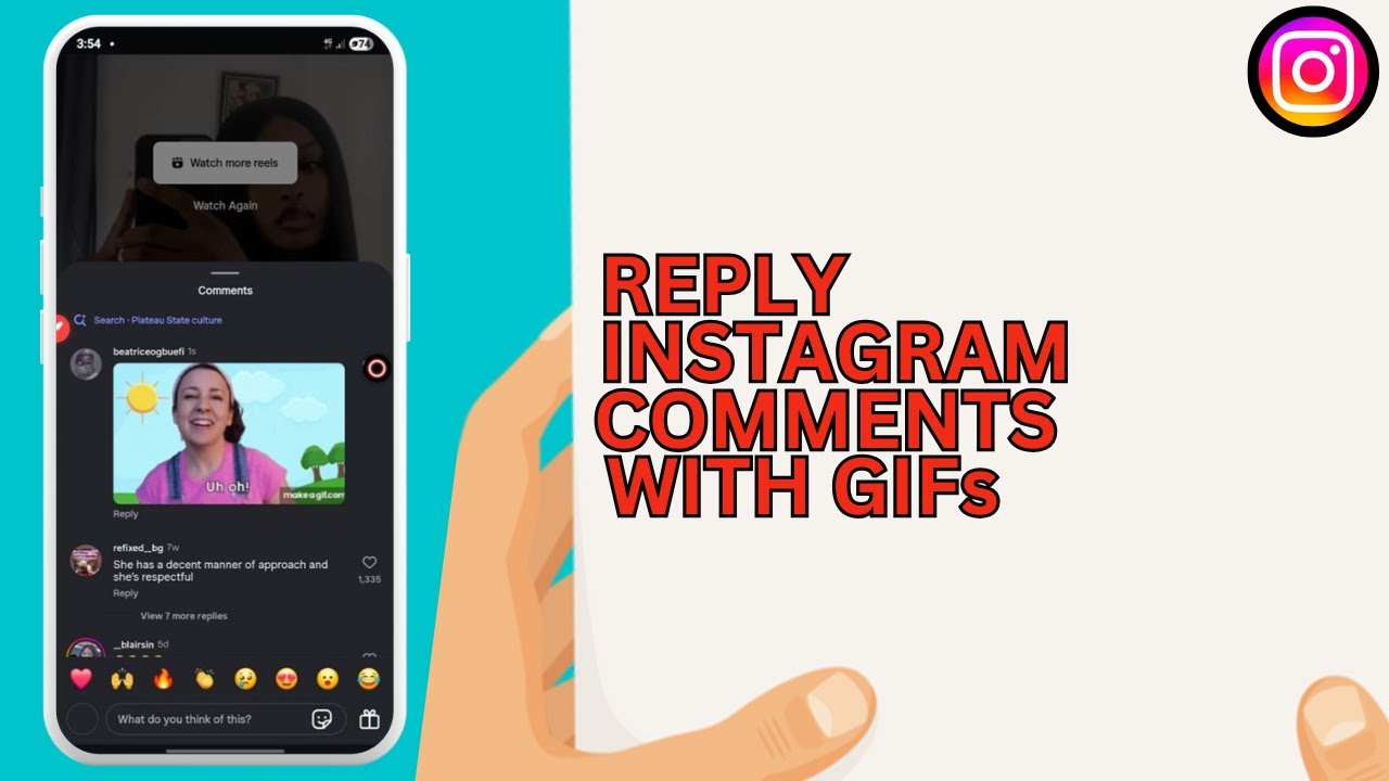 How To Reply To Instagram Comments With GIF