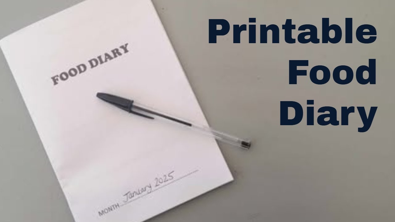 Check out my printable food diary