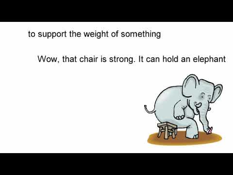 hold meaning | Vocabulary for Kids | Children's Dictionary | Learn English Vocabulary