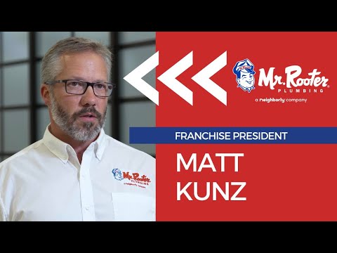 Mr. Rooter® Plumbing President Matt Kunz