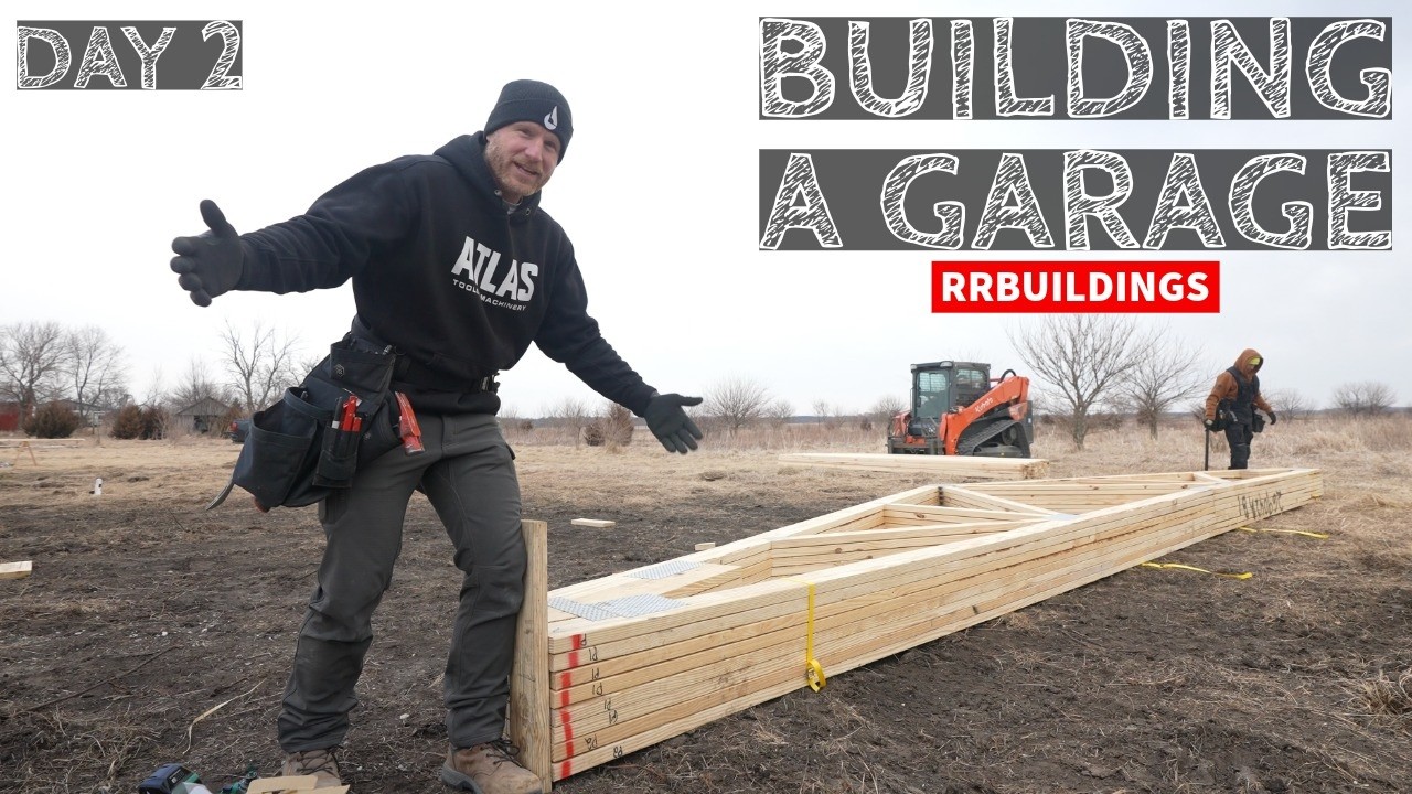 Day 2 Building a Garage Post Frame Style