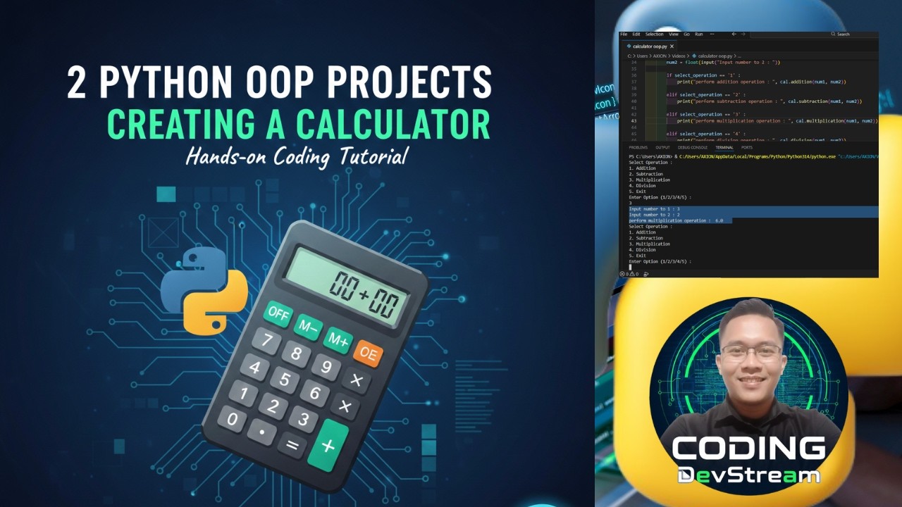 2. Project Based Learning - Python OOP Creating a Calculator