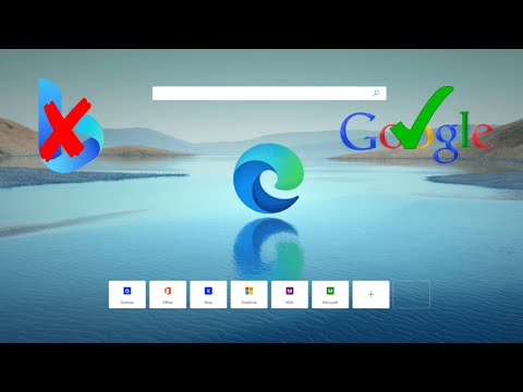How to CHANGE BING to GOOGLE in Edge Change default search for Google On Windows 10/Windows 11.