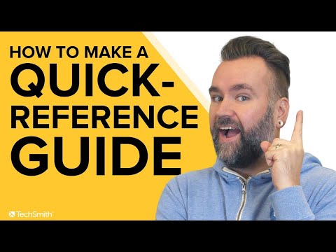 How to Make a Quick-Reference Guide (with Templates!)