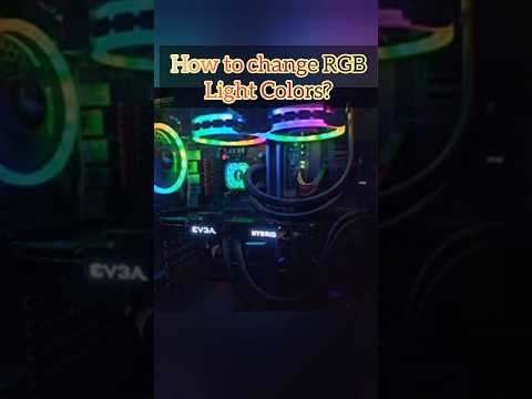This is how you change your RGB LIGHTS Color !!