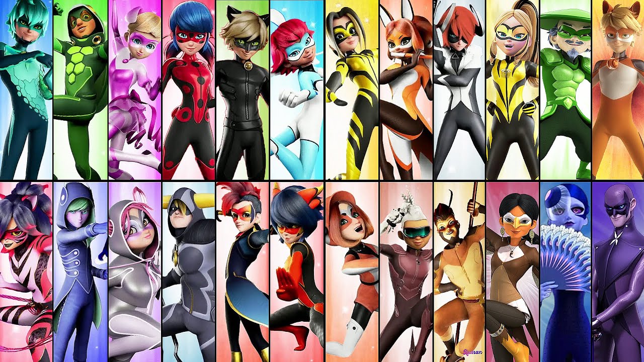 All Miraculous Holders Up To Season 6 of Miraculous Ladybug!
