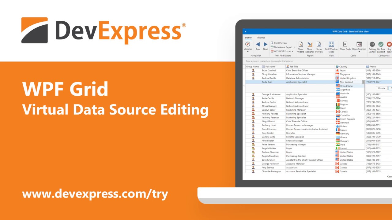 WPF Data Grid - Virtual Data Source Editing