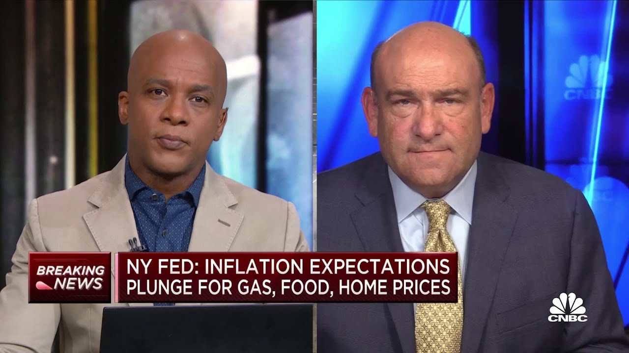 NY Fed consumer expectation survey shows inflation expectations plunged in biggest drop on record